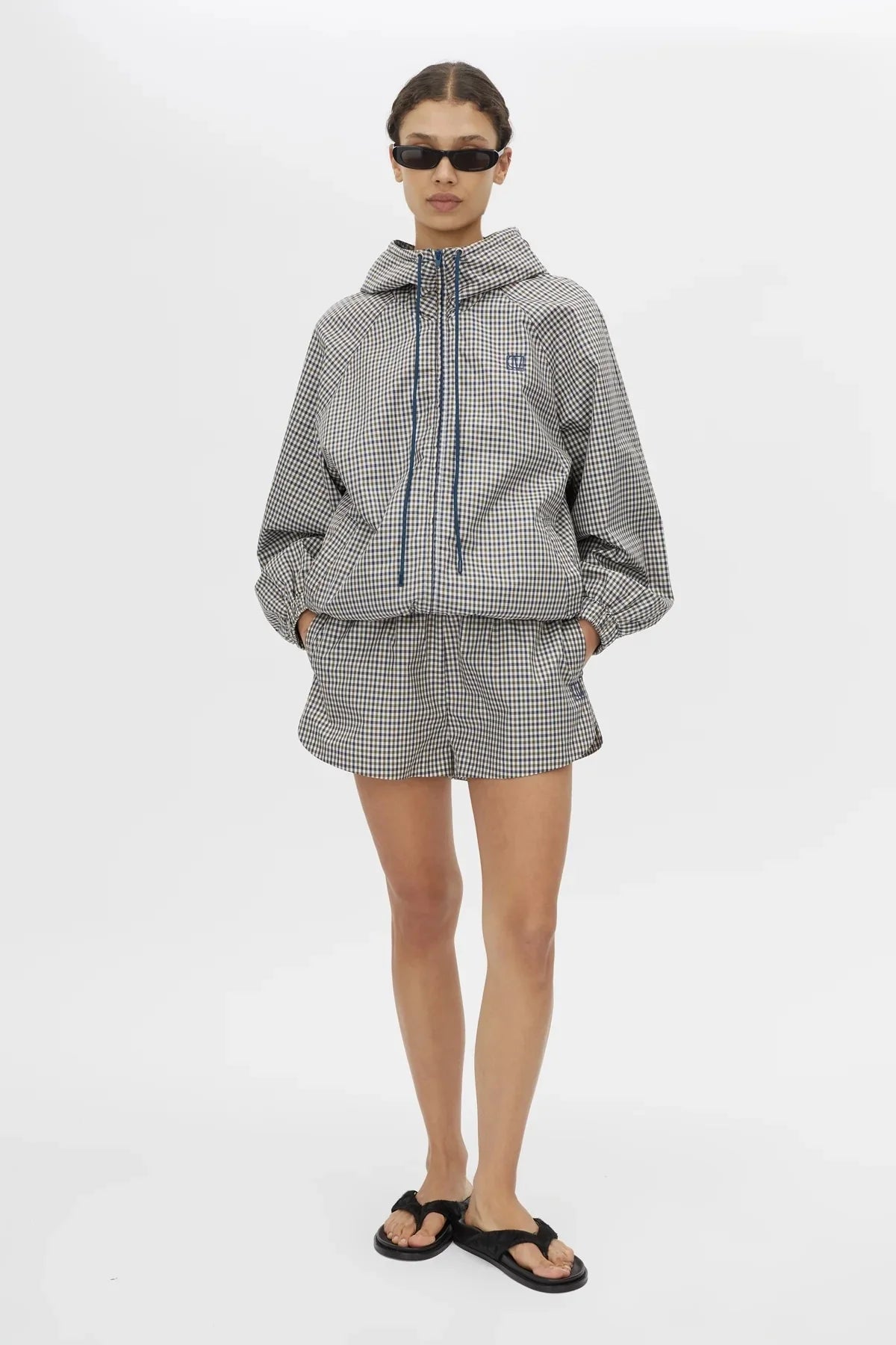 Camilla and Marc | Pierce Check Anorak in Birch Check | Denim Iniquity