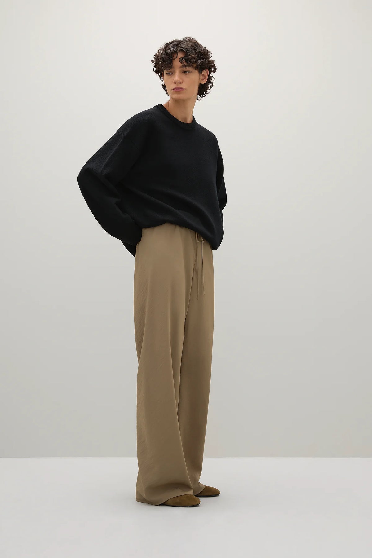 A Emery Reid Crew Knit in Black | Denim Iniquity