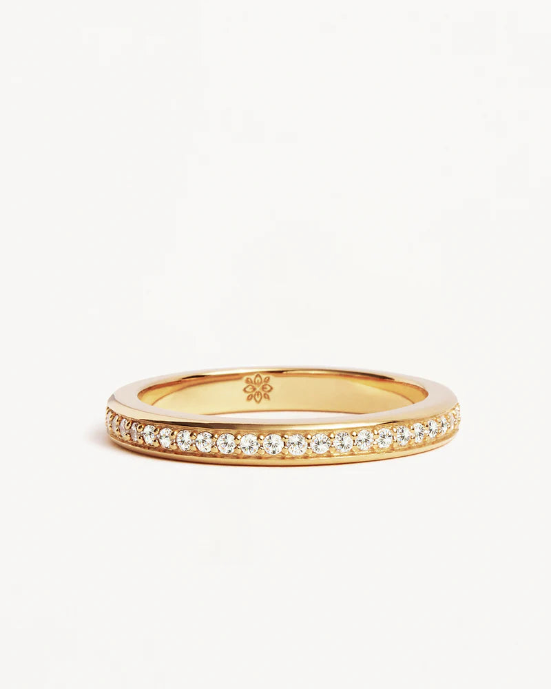By Charlotte Gold With Love Ring in 18K Gold | Denim Iniquity