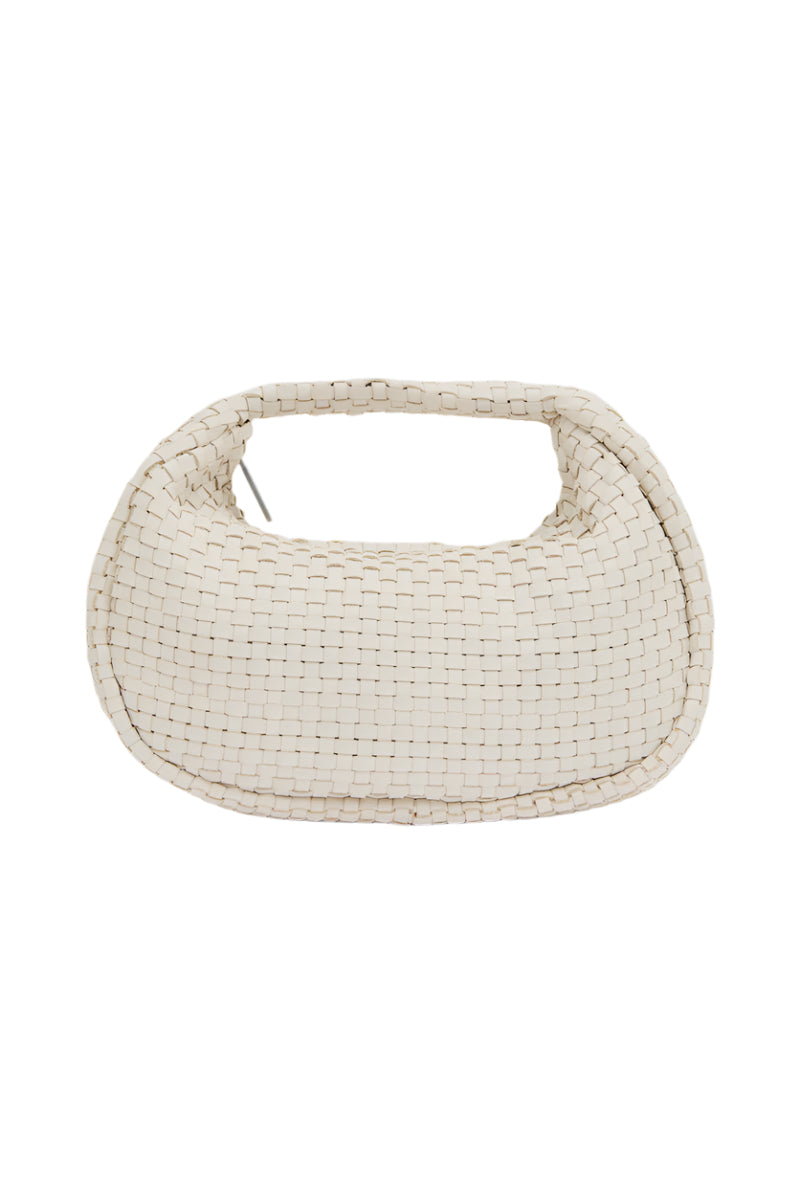 St Agni Lattice Weave Mini Bon Bon Bag in Creme – Denim Iniquity