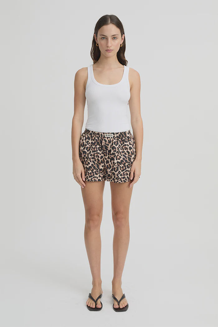 Blanca Rachel Short in Leopard | Denim Iniquity